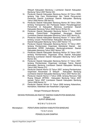 Raperda Sampah Final | PDF