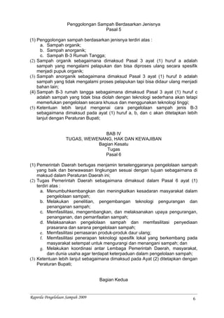 Raperda Sampah Final | PDF