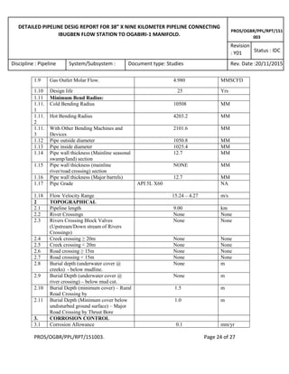 PIPELINE DESIGN, INTEGRITY AND RELIABILITY REPORT | PDF | Chemistry ...