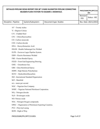 PIPELINE DESIGN, INTEGRITY AND RELIABILITY REPORT | PDF | Chemistry ...