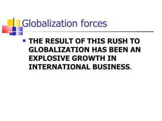 GLOBAL BUSINESS | PPT