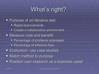 Rapid Iterative Testing and Evaluation | PPT