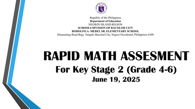 RAPID-MATH-ASSESMENT. for grade 4 to 6pptx | PPTX