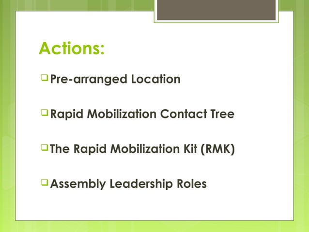 Rapid Mobilization Project | PPT
