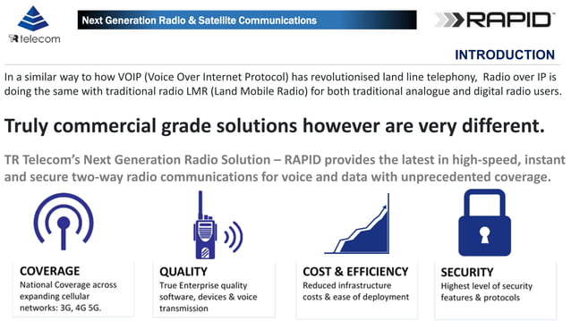 Rapid - Next Generation Radio overview (PTToC) | PPT