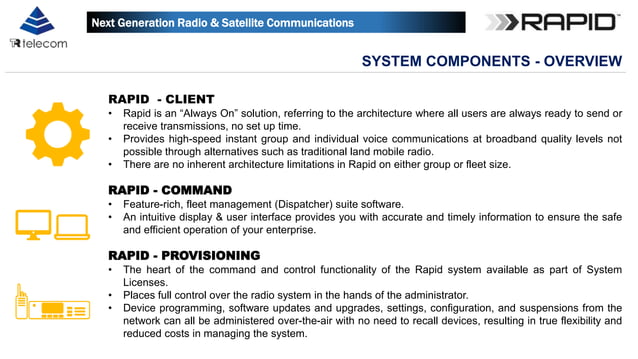 Rapid - Next Generation Radio overview (PTToC) | PPT