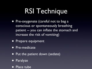 Rapid Sequence Intubation | PPT