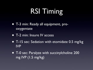 Rapid Sequence Intubation | PPT