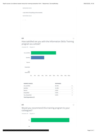 Rapid access to evidence based resources training evaluation form ...