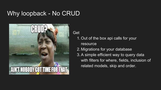 Rapid App Building With Loopback Framework Ppt