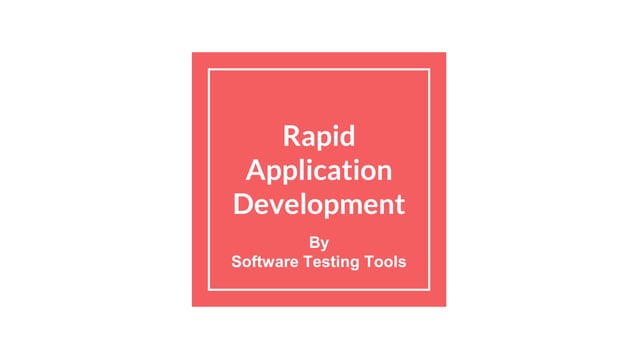 Rapid application development | PPT