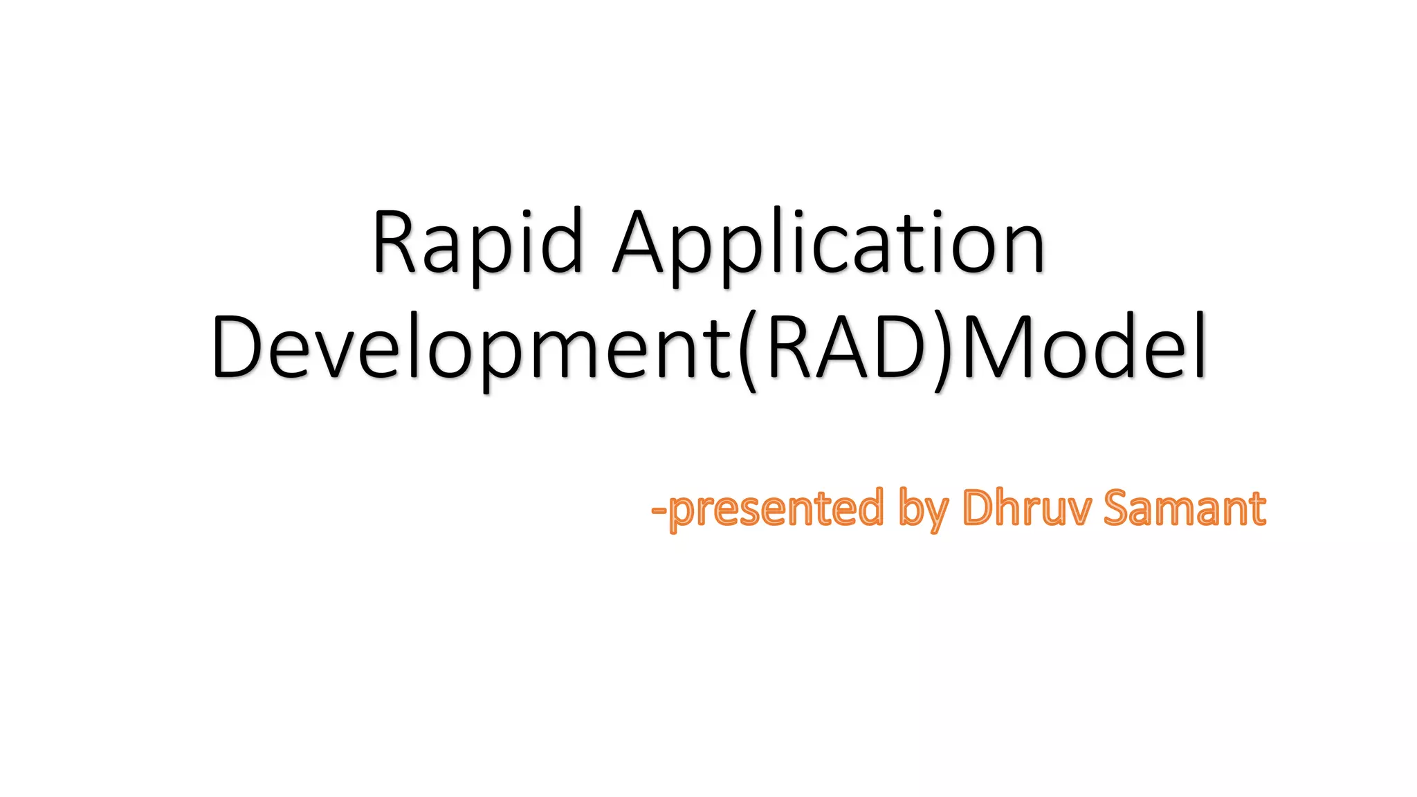 Rapid application development | PPTX