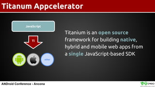 Giorgio Mandolini - Rapid application development con titanium appcelerator | PPT