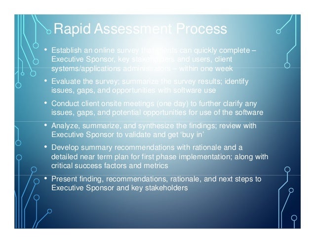 Rapid Assessment for Professional Services