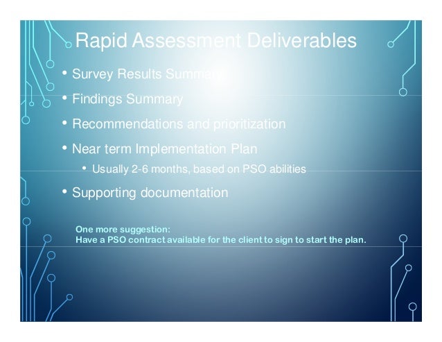 Rapid Assessment for Professional Services