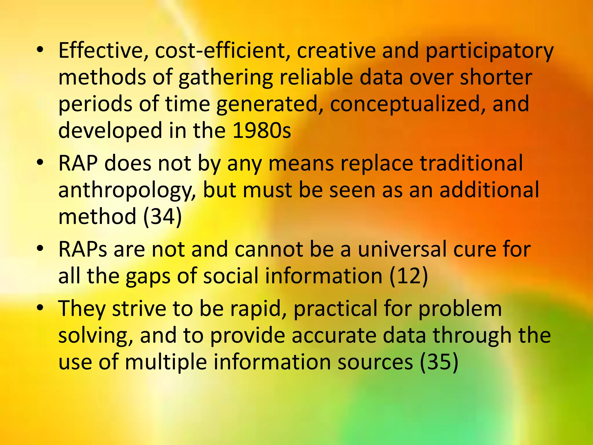 Rapid Assessment Procedures - Report by Cindy Cruz (Cabrera) | PPTX