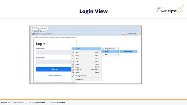 RapidClipse - Visual Low-Code IDE from Eclipse | PPT