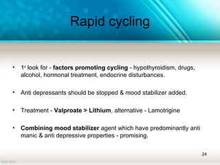 Rapid cycling bipolar disorder | PPT