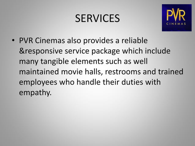 Rapid development of pvr cinemas | PPT