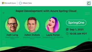 Rapid Development with Azure Spring Cloud | PPT