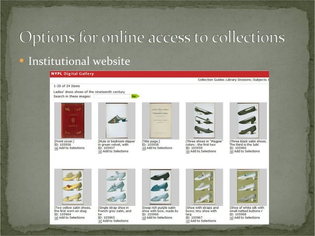 Rapid digitization & online access of collections | PPT