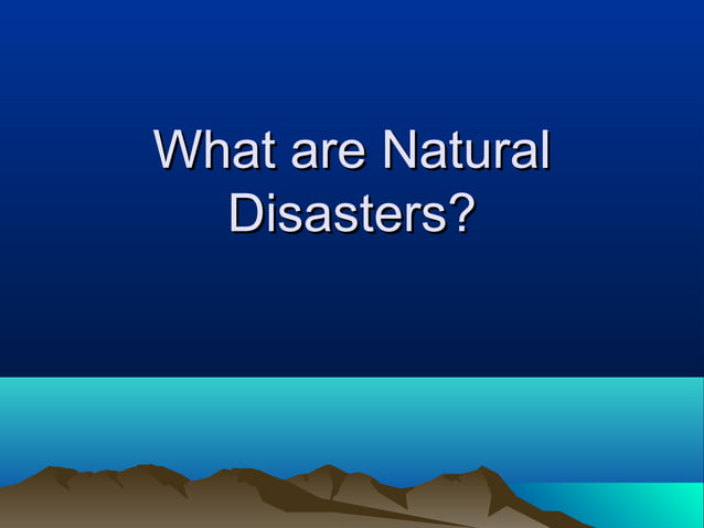 Rapid Earth Changes | PPT