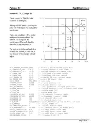 Rapide deployment with Pathloss | PDF