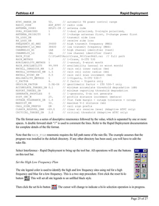 Rapide deployment with Pathloss | PDF