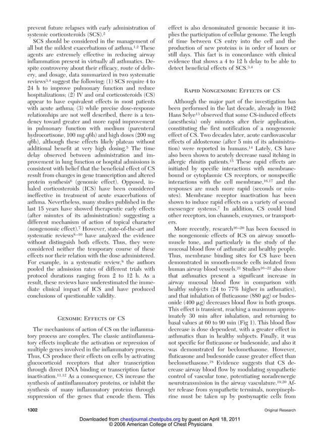 Rapid effects of ics | PDF