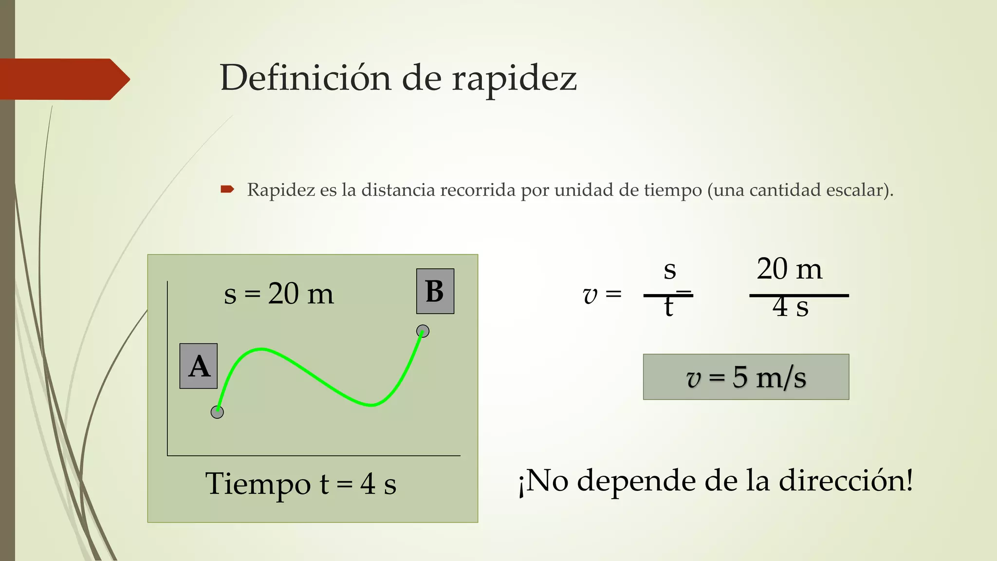 Rapidez y velocidad segundo parcial | PPT