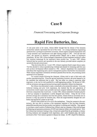 Case 8 Solution of Rapid Fire Battery | PDF