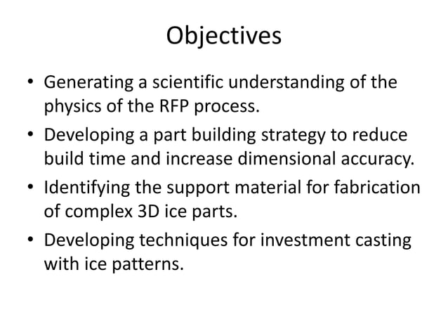 Rapid Freeze Prototyping Ppt