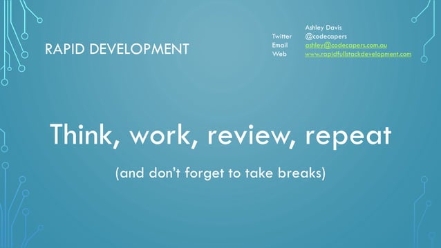 Rapid Fullstack Development | PPT