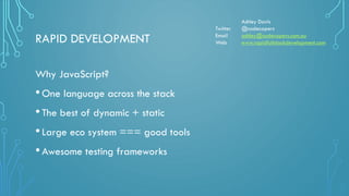 Rapid Fullstack Development | PPT
