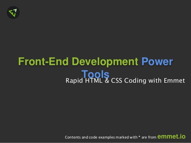 Rapid Html And Css Coding With Emmet 7111