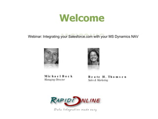 Integrating your Salesforce.com with your MS Dynamics NAV | PPT