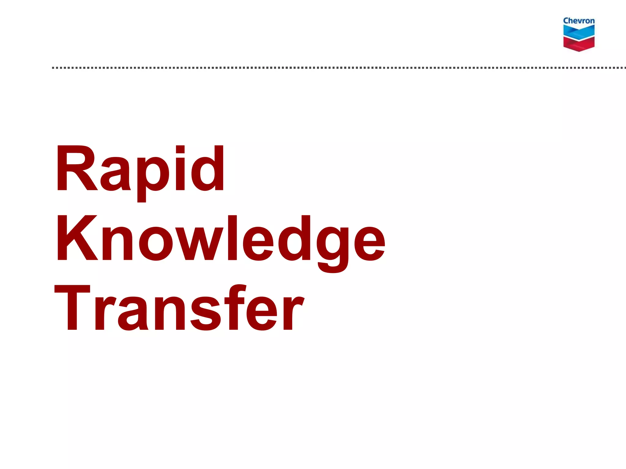 Rapid Knowledge Transfer | PPT