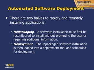 Rapidly deploying software | PPT | Operating Systems | Computer Software and Applications