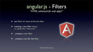 Rapidly scaffold your frontend with yeoman | PPT
