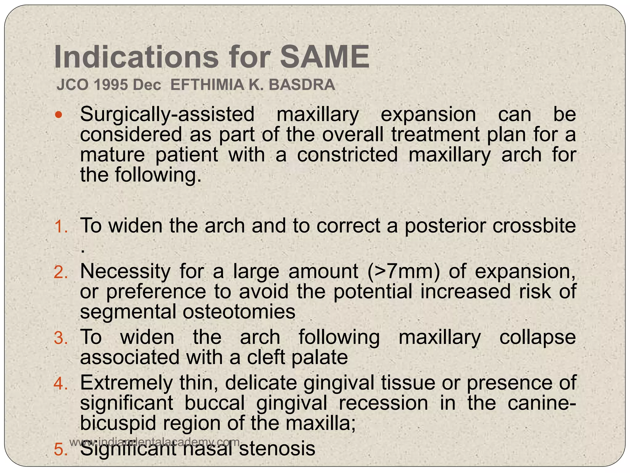 Rapid maxillary expansion in orthodontics | PPTX