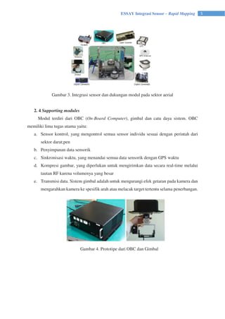 Integrasi Sensor - Rapid Mapping Using UAV (Unmanned Aerial Vehicle) | PDF
