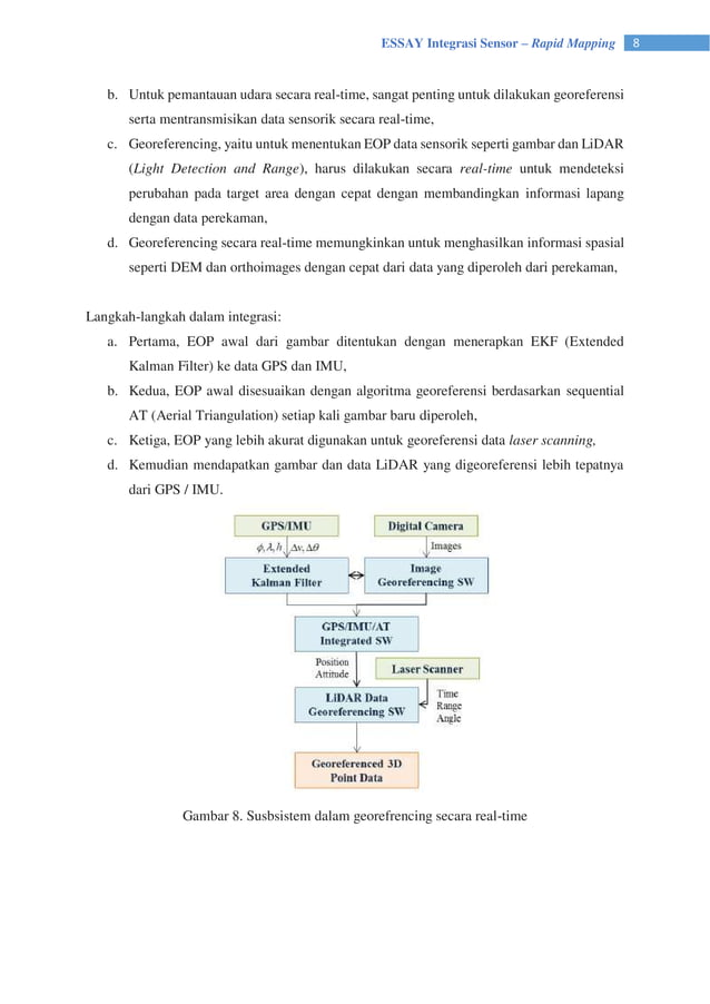 Integrasi Sensor - Rapid Mapping Using UAV (Unmanned Aerial Vehicle) | PDF