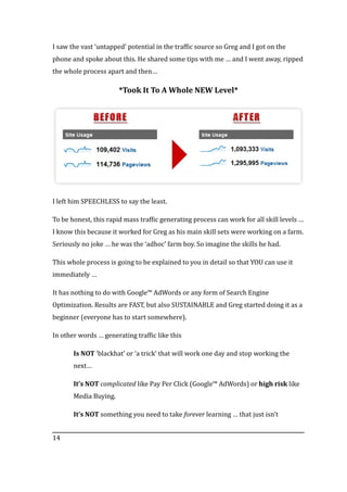 Mass Traffic To Your Site Or Blog | PDF