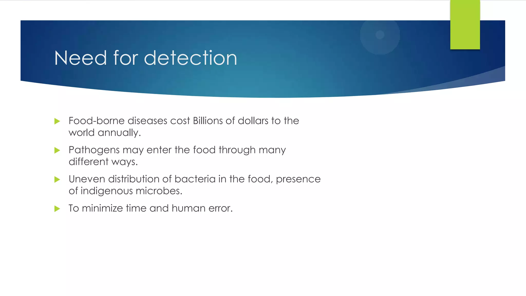 Rapid methods for detection of Food-borne Pathogens. | PPTX | Genetics ...