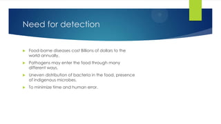 Rapid methods for detection of Food-borne Pathogens. | PPTX