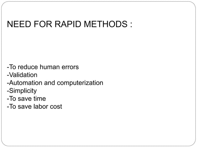 Rapid methods of detection of food borne pathogens | PPTX | Chemistry | Science