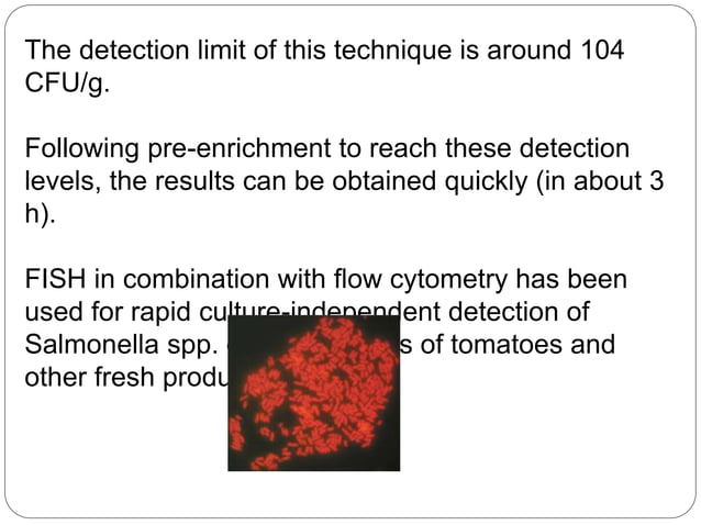 Rapid methods of detection of food borne pathogens | PPTX | Chemistry ...