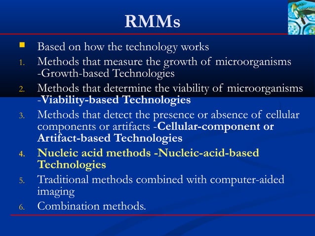 Rapid microbiological methods | PPT