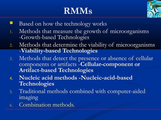 Rapid microbiological methods | PPT