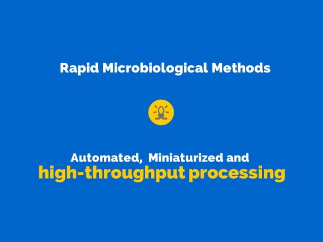 Rapid MIcrobiological Methods | PPT